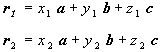 The interatomic distance between two atoms located at the end of the ...